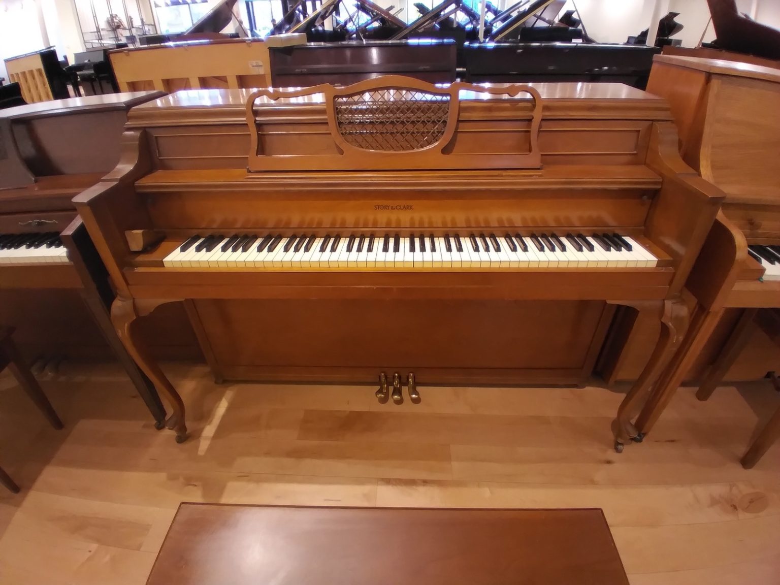 1963-1964 Mahogany Story & Clark Console | Used Pianos in Columbus ...